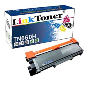 linktoner double high yield tn660 h compatible toner cartridge for brother tn-630 & tn-660 bk laser printer hl-l2300d, hl-l2305w, hl-l2315dw