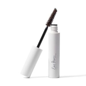 ere perez - natural almond oil mascara | vegan, cruelty-free, clean beauty (brown, 0.35 oz | 10 ml)