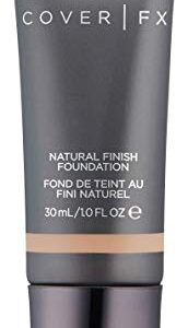 Cover FX Natural Finish Foundation: Water-based Foundation that Delivers 12-hour Coverage and Natural, Second-Skin Finish with Powerful Antioxidant Protection - P60, 1 Fl Oz