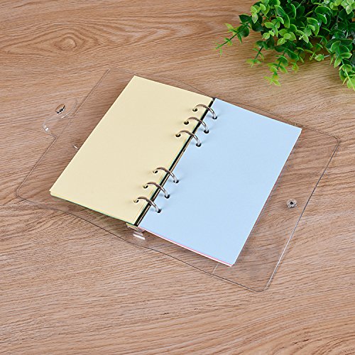 A6 6-Ring Binder Planner Refills Inserts Loose Leaf Paper from Chris.W, 6-Hole, 100 Sheets/200 Pages, Blank(5-Color, 6.75x3.75 Inches)