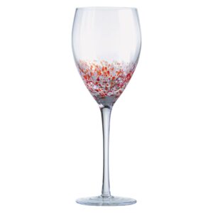 Anton Studio Designs - Speckle Wine Glass Multicoloured - Set of 4-350ml Capacity Per Glass - Coloured Wine Glasses…