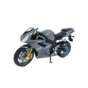 welly die cast motorcycle silver triumph daytona 675, 1:18 scale