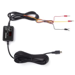 PRUVEEO Mini USB Smart Acc Hardwire Kit, 12V- 30V to 5V 2A/3A, Intelligent and Adjustable Low Voltage Protection for Dash Cam