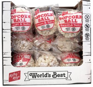 kathy kaye popcorn ball everyday, sweet n' salty, 1.00 ounce (pack of 24)