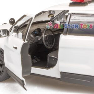 Motor Max DIECAST 1:24 W/B - 2015 Ford Police Interceptor Utility with Light BAR (White) 76959