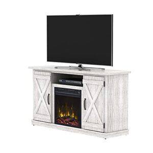 Twin Star Home Cottonwood 55" TV Stands with Electric Fireplace, Sargent Oak