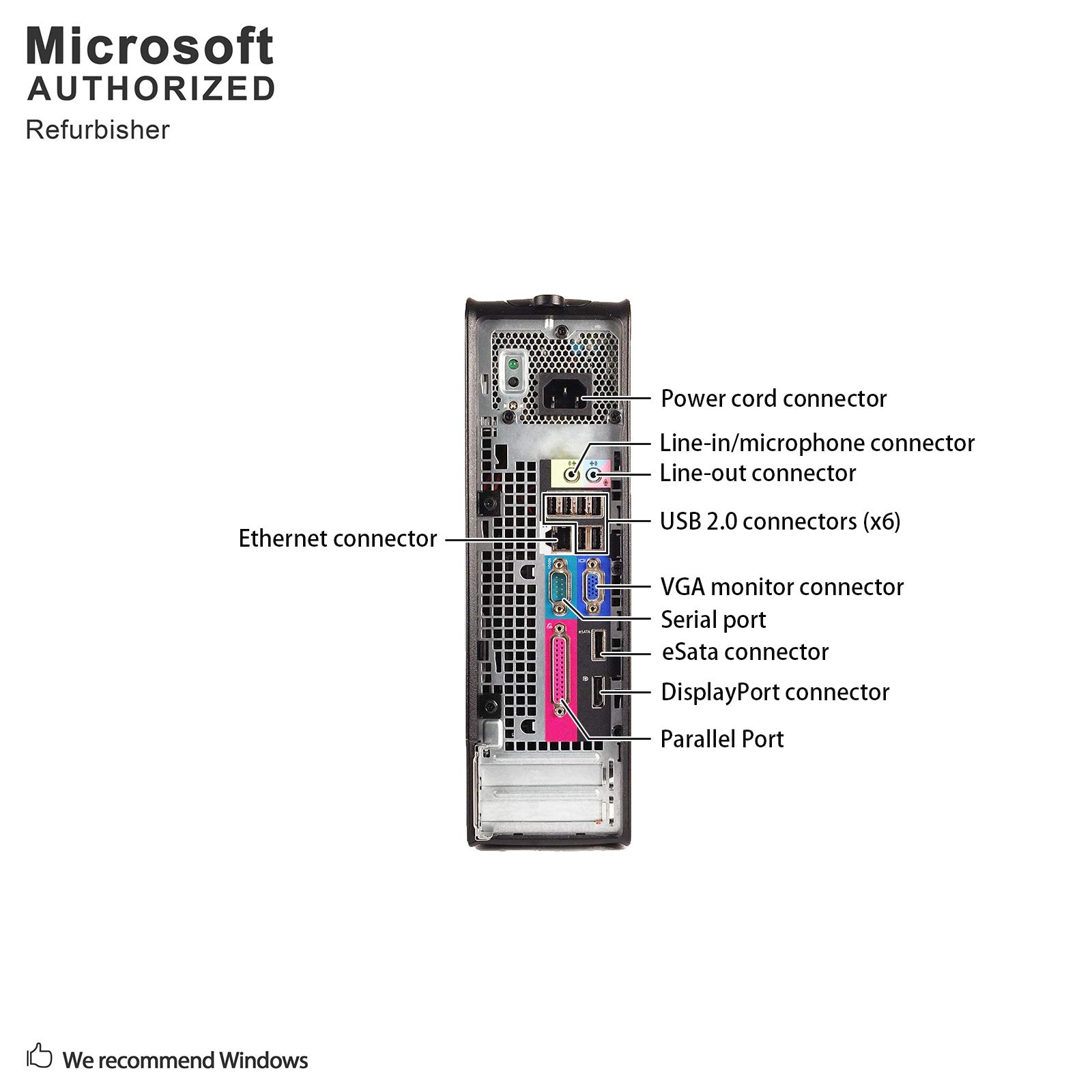 Dell Desktop Complete Computer Package with Windows 10 Home C2D 2.2G, 4G, 160G, DVD,W10H64,WIFI, 22 LCD (Brand May Vary) (Renewed) (4G/160G+22inLCD)