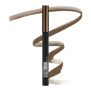 maybelline new york tattoostudio brow tint pen makeup, deep brown, 0.037 fl. oz.