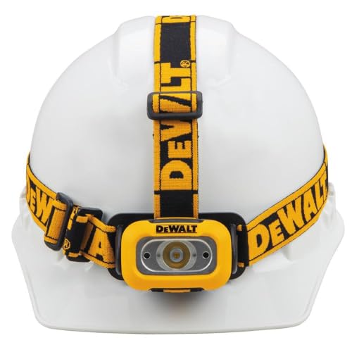 DEWALT Headlamp for Jobsite, 200 Lumen (DWHT81424), Yellow