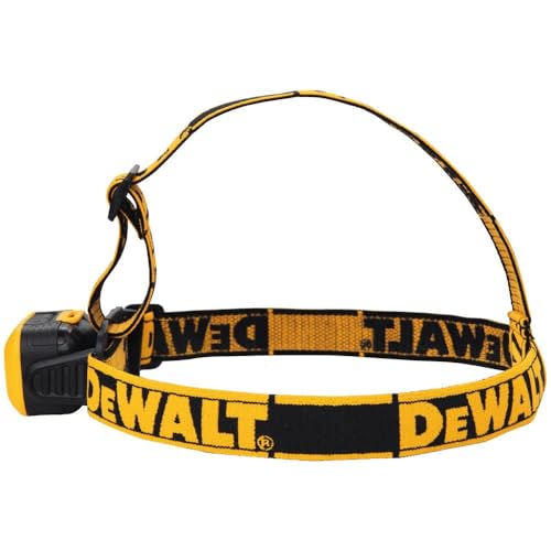 DEWALT Headlamp for Jobsite, 200 Lumen (DWHT81424), Yellow