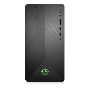 HP Pavilion Gaming PC Desktop Computer, AMD Ryzen 5 2400G, AMD Radeon RX 580, 8GB RAM, 1TB hard drive, Windows 10 (690-0020, Black)