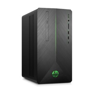 HP Pavilion Gaming PC Desktop Computer, AMD Ryzen 5 2400G, AMD Radeon RX 580, 8GB RAM, 1TB hard drive, Windows 10 (690-0020, Black)