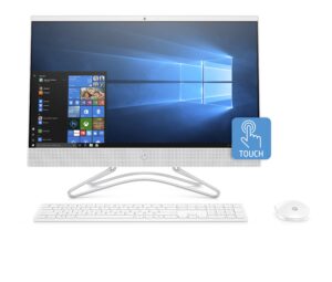 hp 24-inch all-in-one computer, intel core i5-8250u, 12gb ram, 1tb hard drive, windows 10 (24-f0060, white)