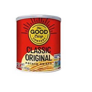 The Good Crisp Company, Good Crisps Minis (Original, 1.6 Ounce, Pack of 12) Non-GMO, Allergen Friendly, Potato Chip Snack Pack, Gluten Free Snacks