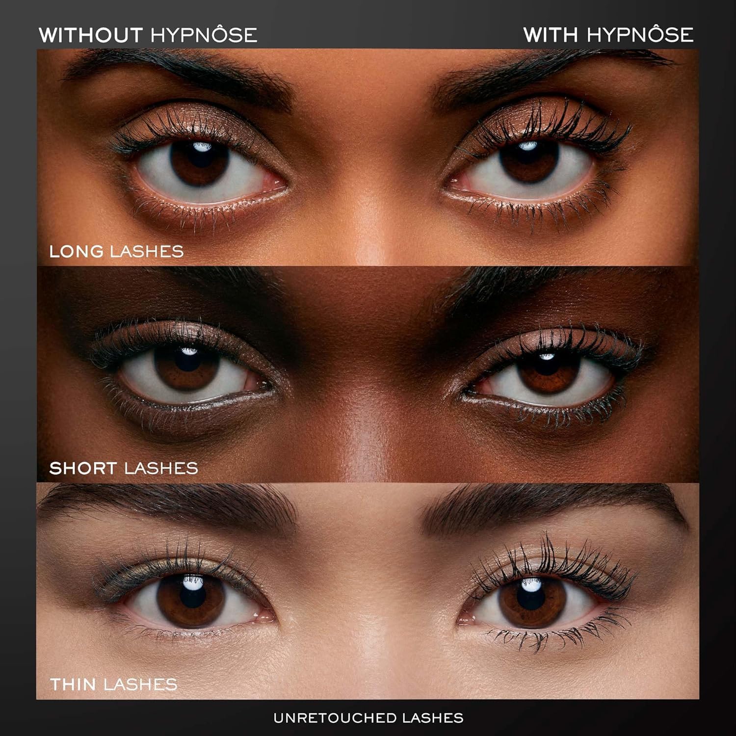 Lancôme Hypnôse Buildable & Voluminizing Mascara - Customizable Volume for a Natural or Bold Lash Look - No Smudging, Smearing or Flaking - Black