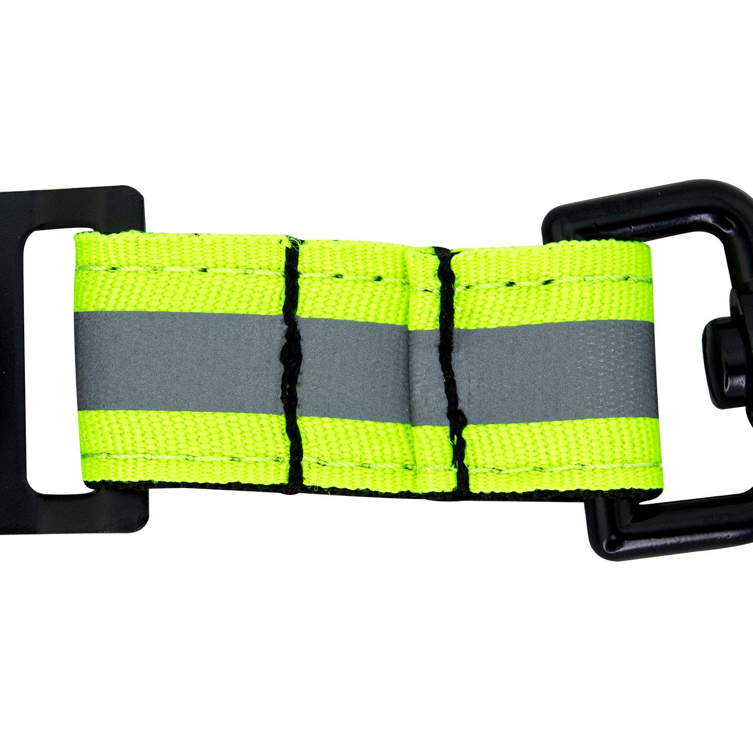 LINE2design Glove Strap - Firefighter Work Glove Holder - Emergency Firefighting Rescue Turnout Gear Reflective Nylon Webbing Gloves Safety Leash with Heavy Duty Alligator Clip - Green