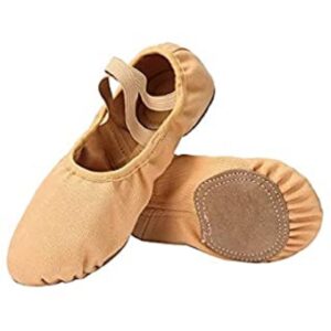 so danca ba26 canvas split sole ballet shoe (medium 11.0l, ck tan)