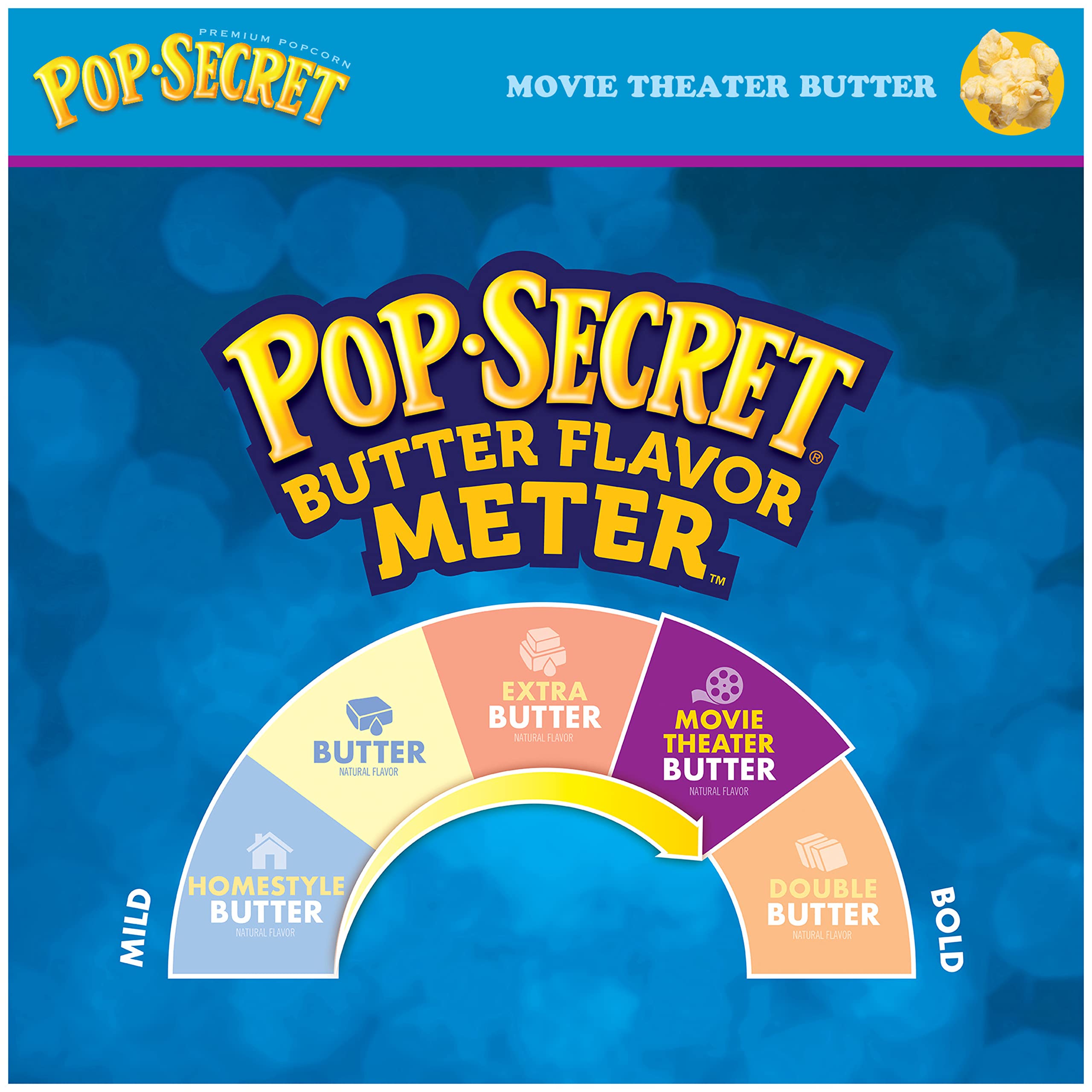 Pop Secret Microwave Popcorn, Movie Theater Butter Flavor, 1.75 Oz Snack Bags, (Pack of 12)