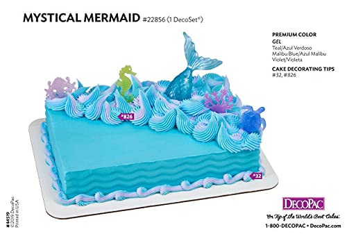 DecoPac Mystical Mermaid DecoSet Cake Topper, 1 SET, Mulitple