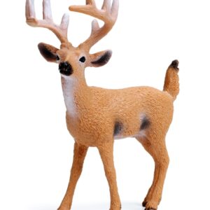 UANDME Forest Animals Figures, Woodland Creatures Figurines, Miniature Toys Cake Toppers (Deer Family, Fox, Rabbit, Squirrel)