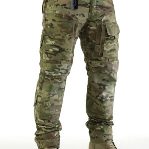 ZAPT Tactical Pants Molle Ripstop Combat Trousers Hunting Army Camo Multicam Black Pants for Men (Multicam Camo, L)