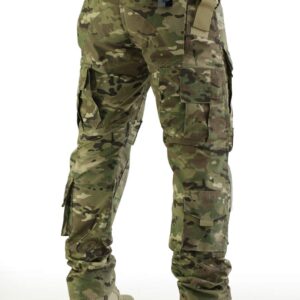 ZAPT Tactical Pants Molle Ripstop Combat Trousers Hunting Army Camo Multicam Black Pants for Men (Multicam Camo, L)