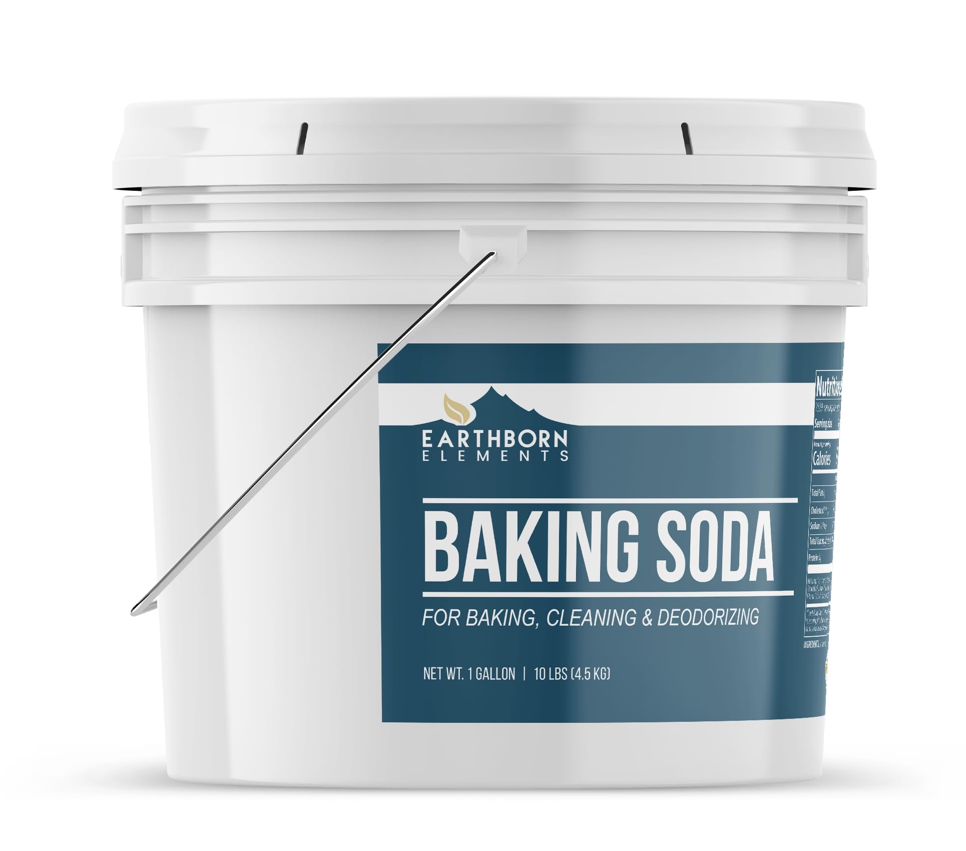 Earthborn Elements Baking Soda (1 Gallon) Sodium Bicarbonate, Cooking, Cleaning & Deodorizing