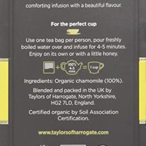 Taylors of Harrogate Organic Chamomile Herbal Tea, 50 Teabags