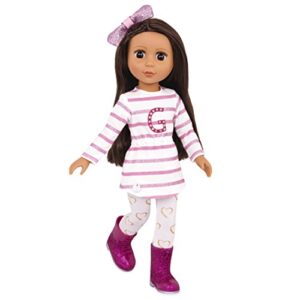 glitter girls dolls sarinia fashion doll, 14-inch doll, ages 3 and up