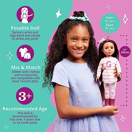 Glitter Girls Dolls Sarinia Fashion Doll, 14-Inch Doll, Ages 3 and Up