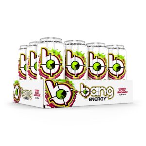 Bang Energy Cherry Blade Lemonade, Sugar-Free Energy Drink, 16-Ounce (Pack of 12)