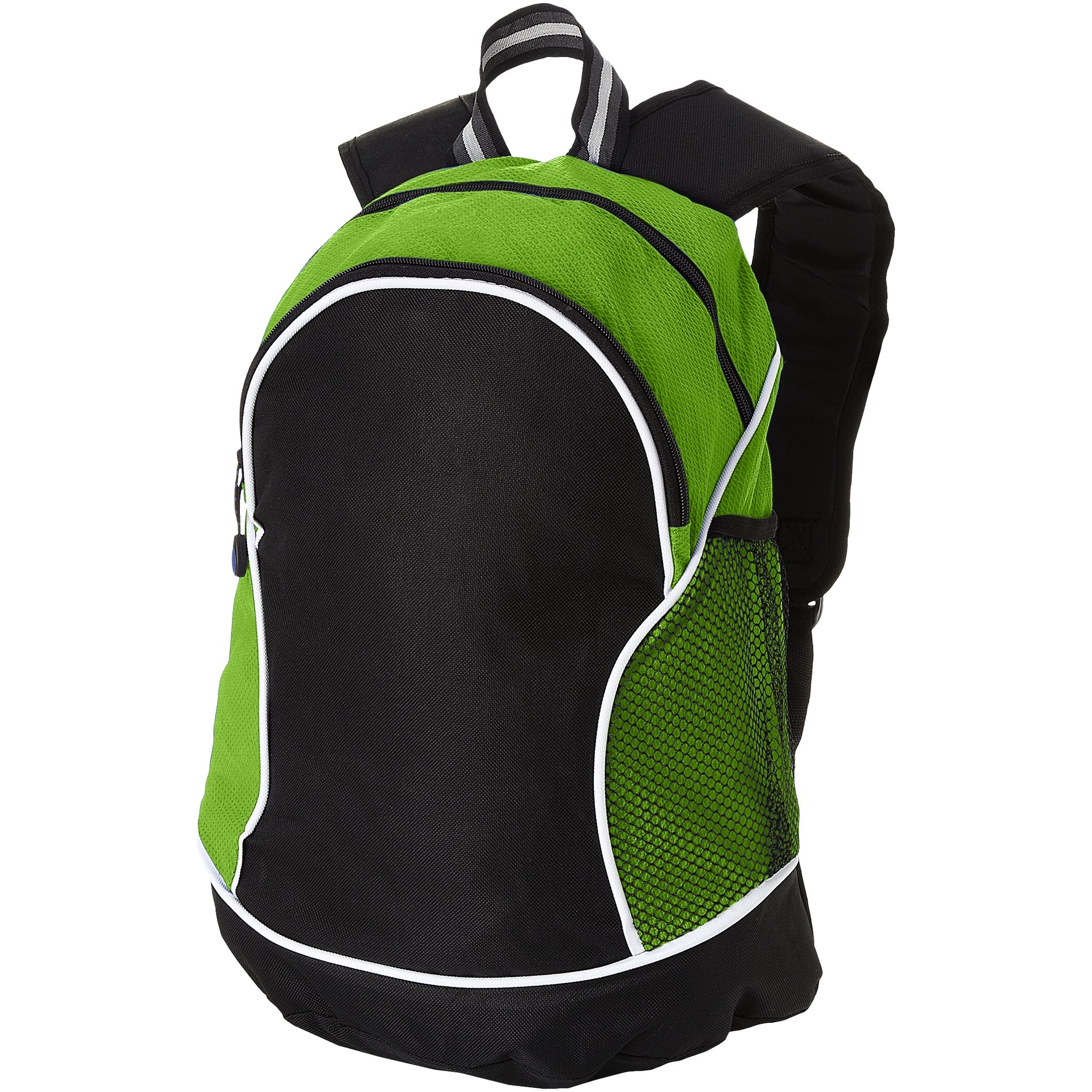 Bullet Boomerang Backpack (11.4 x 7.1 x 16.5 inches) (Solid Black/Royal Blue)