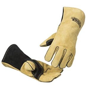 lincoln electric heavy duty mig/stick welding gloves | heat resistant & durabilty | large | k4082-l