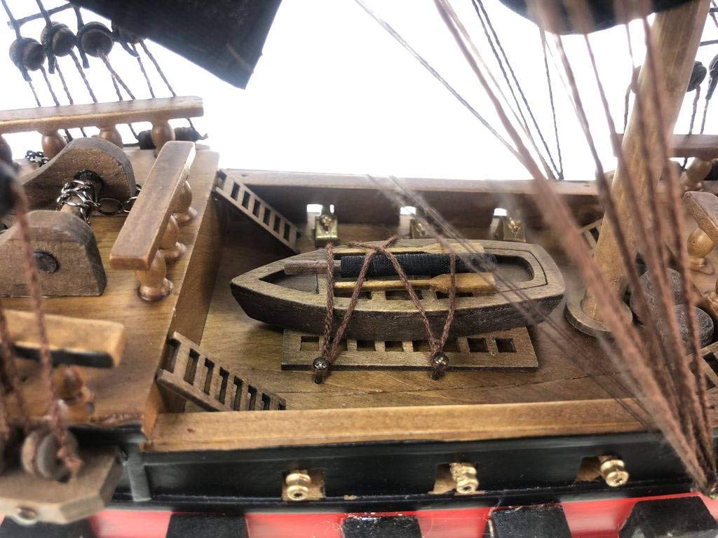 Handcrafted Nautical Decor Wooden Blackbeard's Queen Anne's Revenge Black Sails Limited Model Pirate Ship