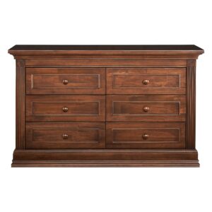 baby cache montana 6 drawer dresser in brown sugar