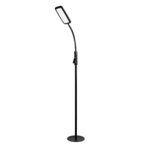 tenergy led floor lamp desk lamp, 2-in-1 dimmable task lamp, 60-min timer, flexible gooseneck, touch control floor lamp for reading/crafting, 2000 lumens