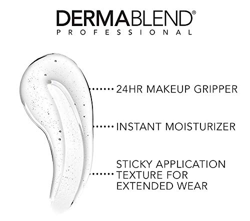 Dermablend Insta-Grip Jelly Primer Face Makeup, Silicone-Free Face Primer for Dry Skin, Pore Minimizing with 24HR Wear, 1.0 Fl oz