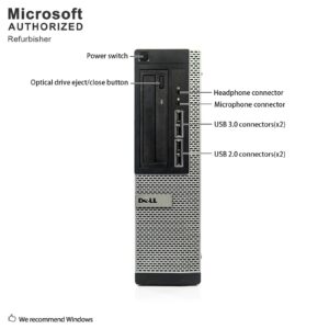 DELL Optiplex 7010 Business Desktop Computer, Intel Quad Core i5 up to 3.6GHz Processor, 8GB DDR3 RAM, 256GB SSD, USB 3.0, DVD, Windows 10 Professional (Renewed)']