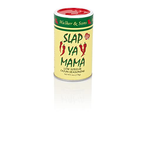 Slap Ya Mama Cajun Seasoning from Louisiana, Low Sodium Blend, No MSG and Kosher, 6 Ounce Can, Pack of 3