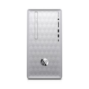 hp pavilion (590-p0050) desktop computer with intel core i5+8400 processor, 8gb ram and 16 gb intel optane memory, 1tb hard drive, windows 10 (silver)