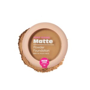 ruby kisses powder foundation full coverage matte foundation long lasting face makeup 0.35 oz. (golden honey)