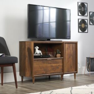 Sauder Clifford Place Credenza, For TV's up to 46", Grand Walnut finish