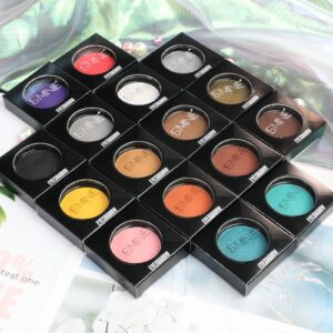 ISMINE Single Eyeshadow Powder Palette Shimmer Pearl White, High Pigment, Longwear Single White Eye Makeup for Day & Night (#01)