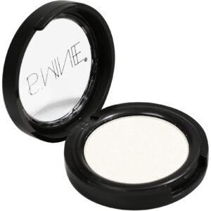 ISMINE Single Eyeshadow Powder Palette Shimmer Pearl White, High Pigment, Longwear Single White Eye Makeup for Day & Night (#01)