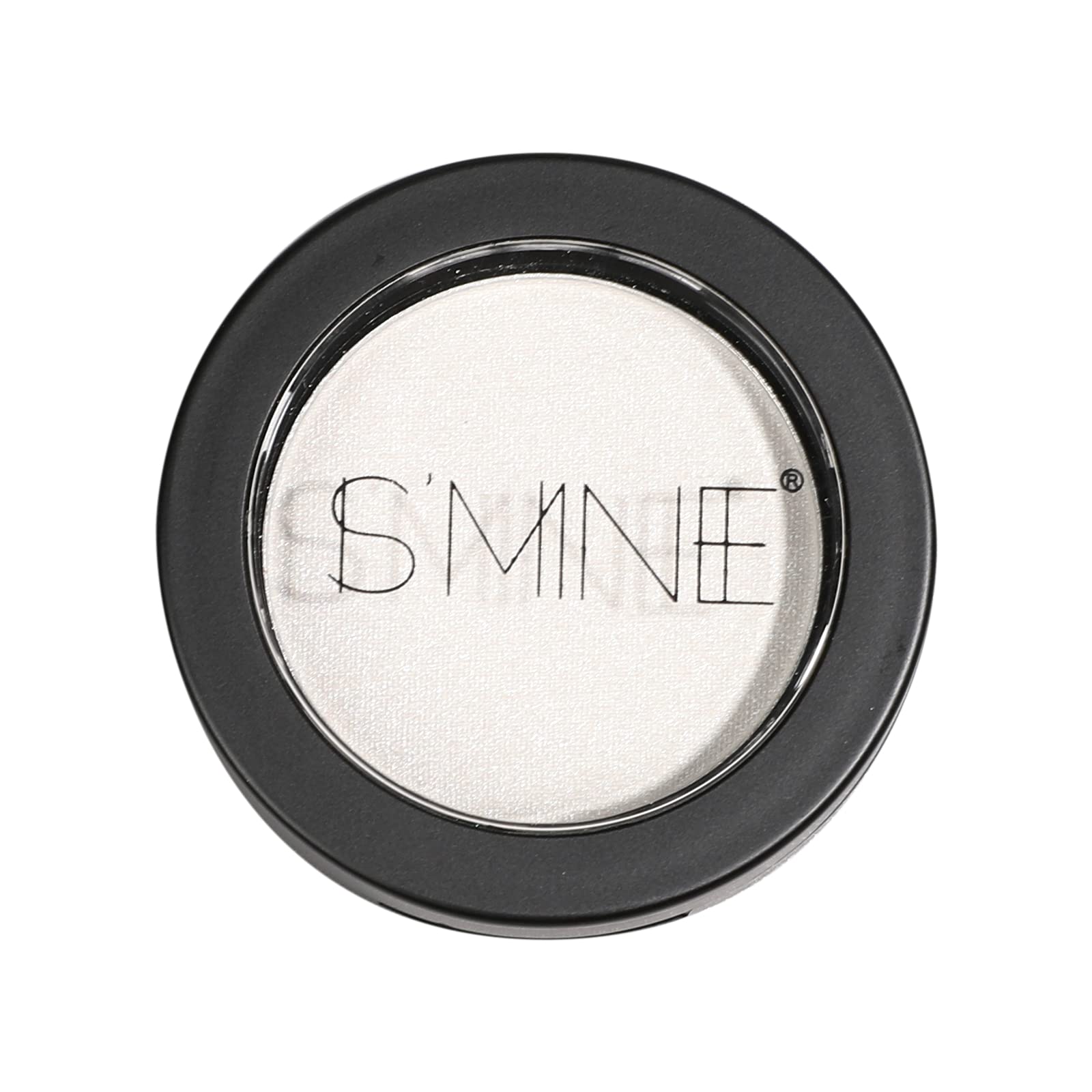 ISMINE Single Eyeshadow Powder Palette Shimmer Pearl White, High Pigment, Longwear Single White Eye Makeup for Day & Night (#01)