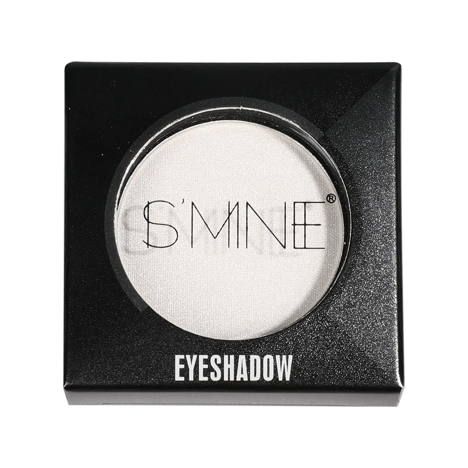 ISMINE Single Eyeshadow Powder Palette Shimmer Pearl White, High Pigment, Longwear Single White Eye Makeup for Day & Night (#01)