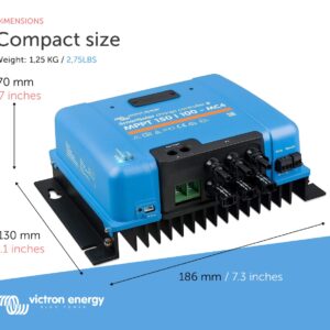 Victron Energy SmartSolar MPPT MC4 150V 100 amp 12/24/36/48-Volt Solar Charge Controller (Bluetooth)