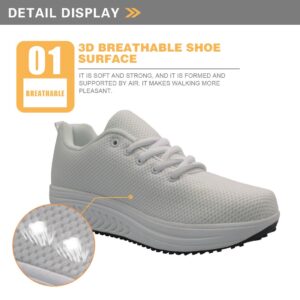 FOR U DESIGNS Fashionable Women Walking Shoes Casual Fitness Shake Wedges Sneaker US 7