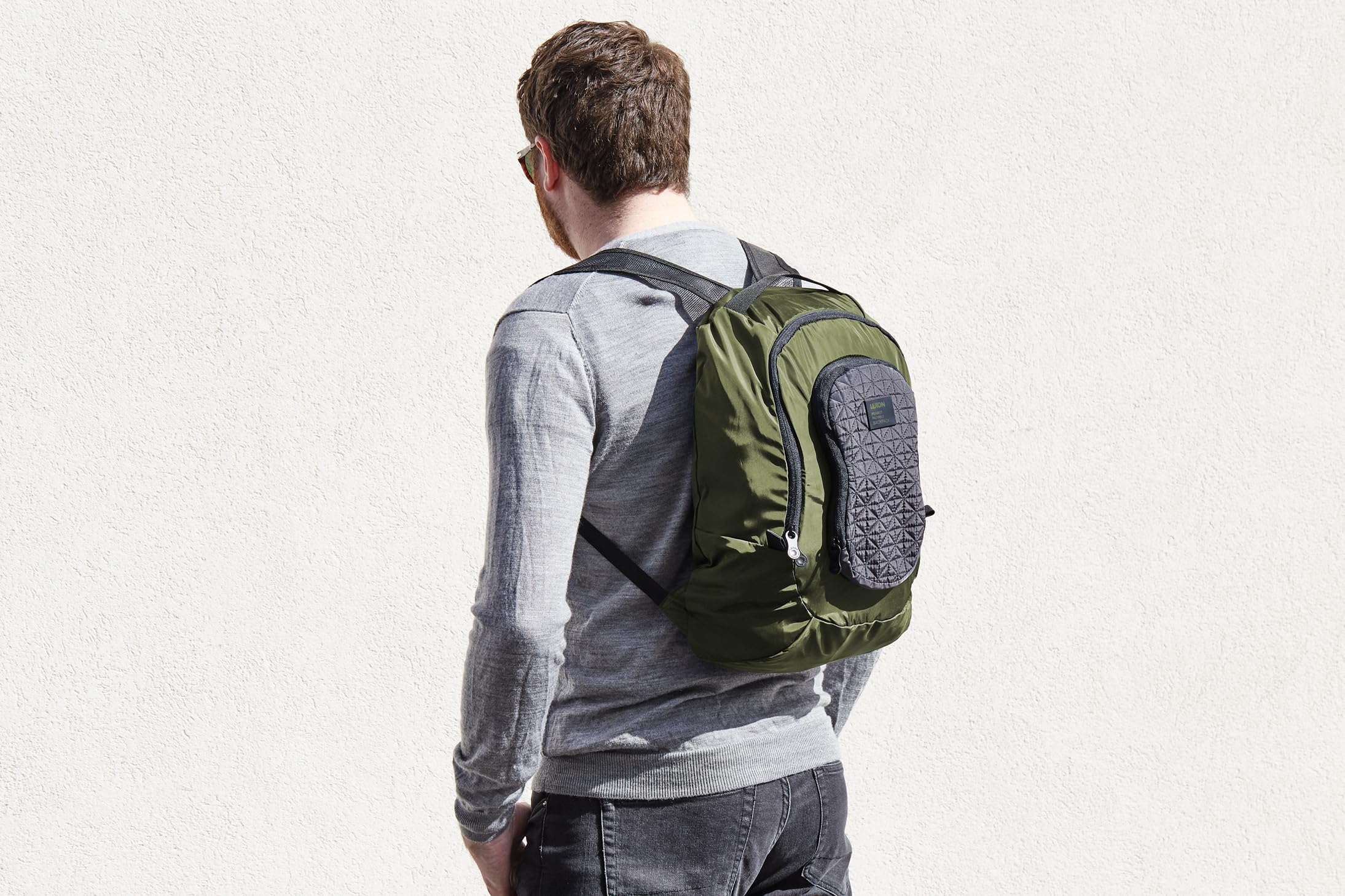 Lexon Peanut Foldable Light Weight Backpack (Gun Metal)