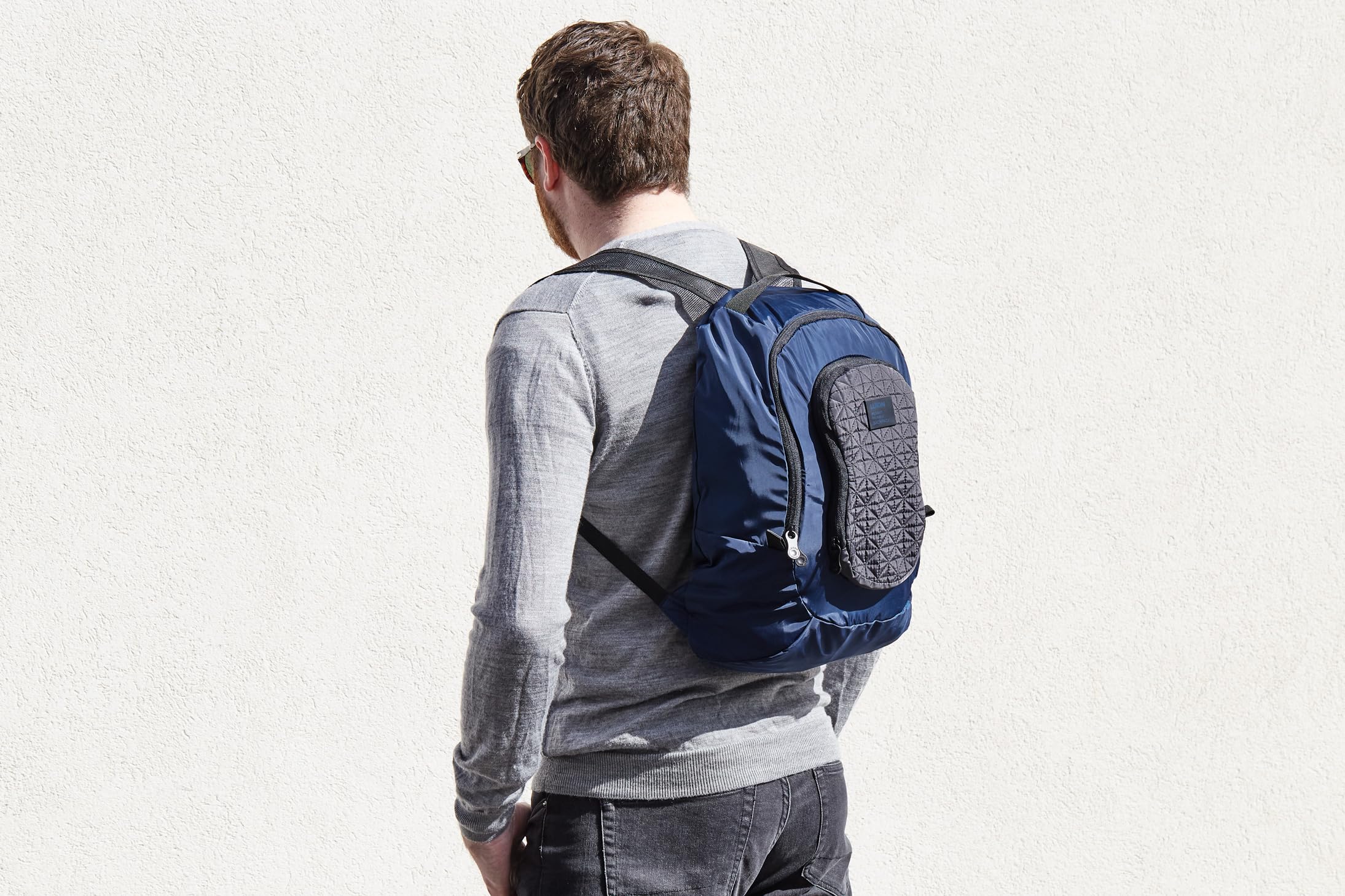 Lexon Peanut Foldable Light Weight Backpack (Gun Metal)